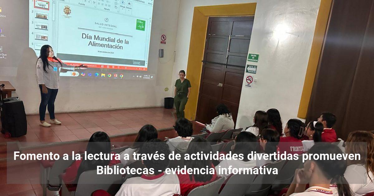 Fomento a la lectura a través de actividades divertidas promueven ...